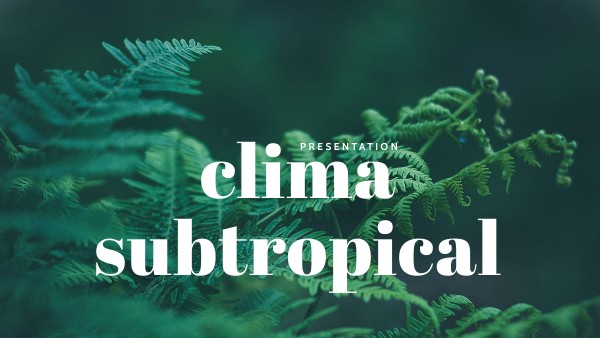 clima subtropical