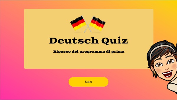 QUIZ RIPASSO CLASSI SECONDE