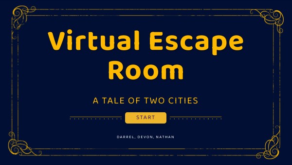 A Tale of Two Cities Virtual Escape Room | Genially