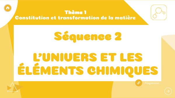 3e - Séquence 2 - L'Univers et les éléments chimiques | Genially