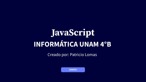 Presentación_Java Script | Genially