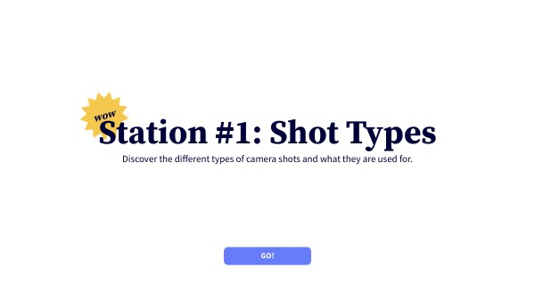 Station #1: Shot Types