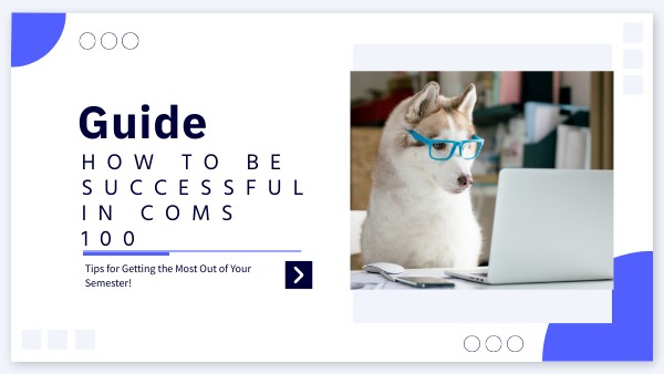 How to Be Successful in COMS 100 | Genially