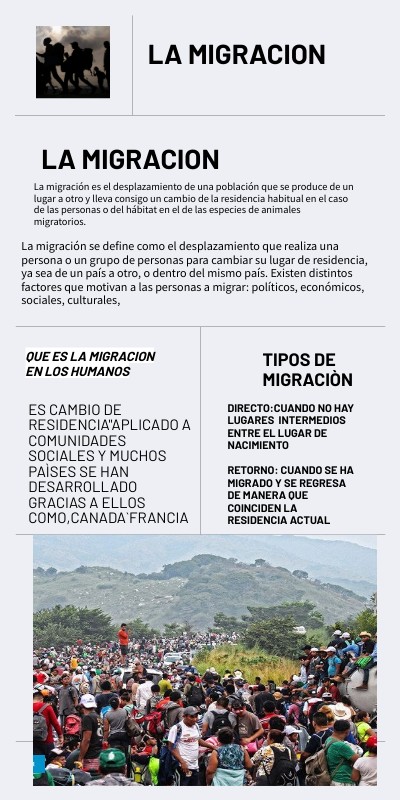 InfografÌa De MigraciÒn