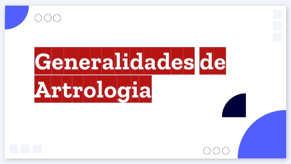 Generalidades Artrologia | Genially