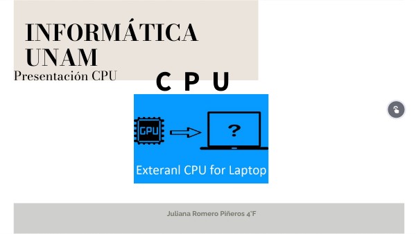 PRESENTACIÓN CPU JULIANA ROMERO 4ºF | Genially