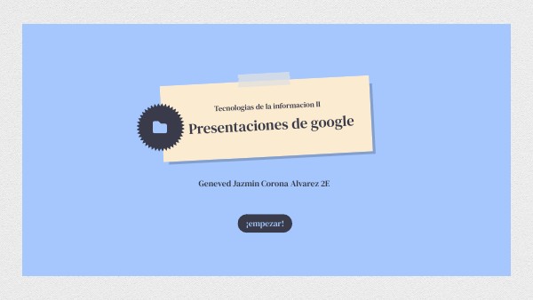 Presentaciones google