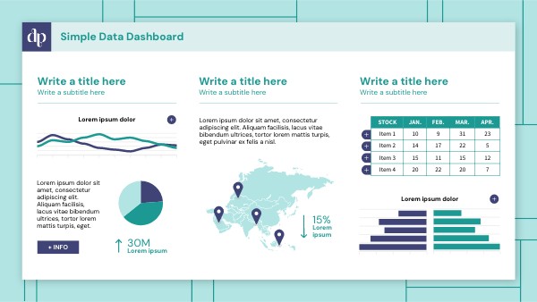 SIMPLE DATA DASHBOARD | Genially