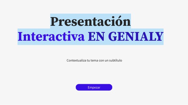 PRESENTACIÓN INTERACTIVA DE GENIAL.LY