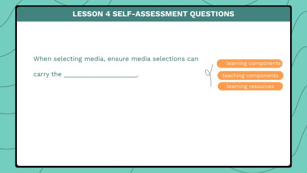 Lesson 4 Self-Assessment Questions | Genially