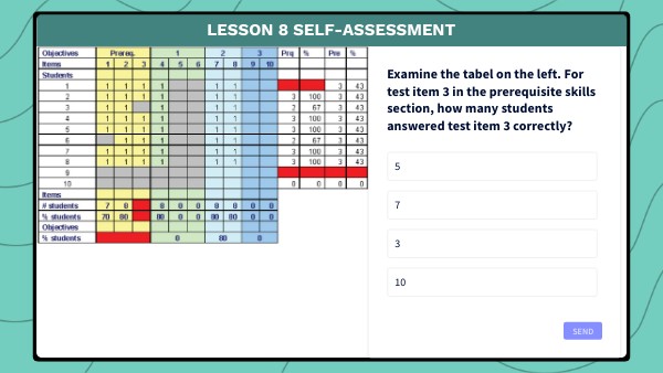 Lesson 8 Self-Assessment Questions