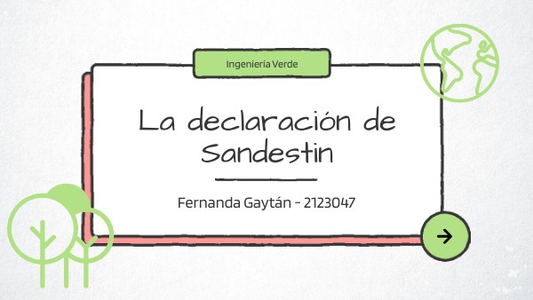 La declaración de Sandestin | Genially