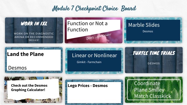 Module 7 Choice Board
