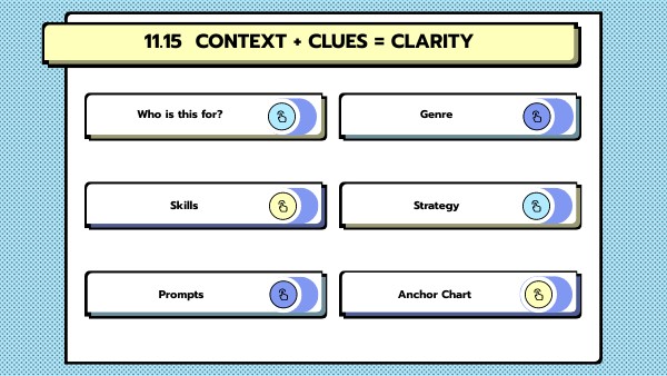 11.15 Context + Clues = Clarity | Genially