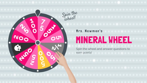 Mineral WHEEL QUIZ | Genially