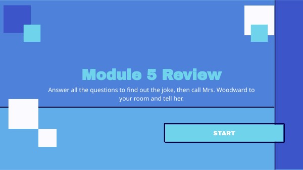 Module 5 Review