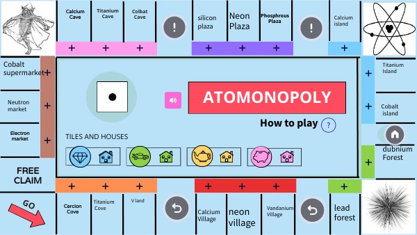 Atom Board Game by Ojas, Ehan, Ayaan, Drake