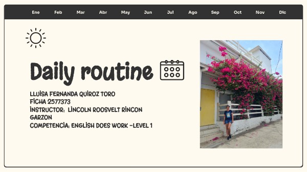 RUTINA DIARIA | Genially