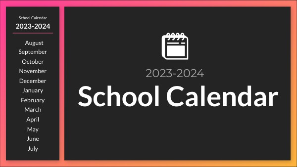 2023-24 School Calendar | Genially