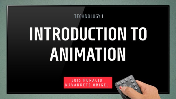 INTRODUCTION TO ANIMATION
