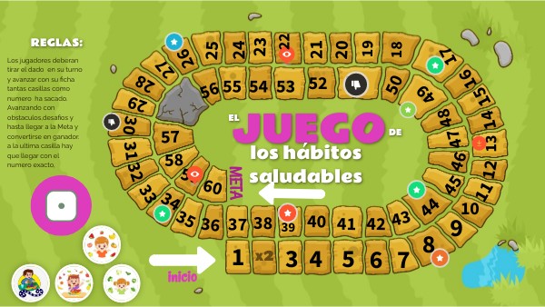 JUEGO DE LA OCA SALUDABLE | Genially