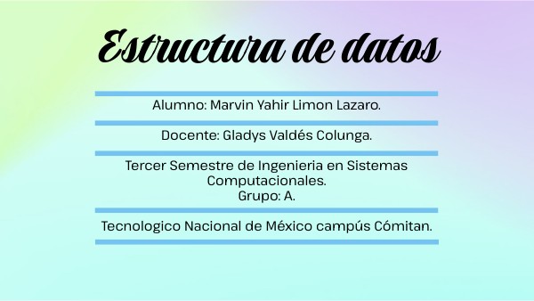 Estructura de datos y su clasificación | Genially