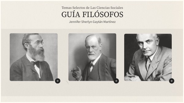 Guía de Filósofos Wundt, Freud, Watson | Genially