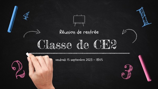 Réunion de rentrée | Genially