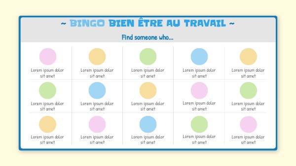 Bingo brise-glace éducation