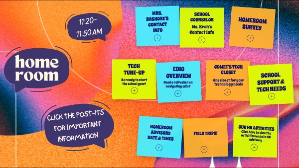 Mrs. Bashore's Homeroom