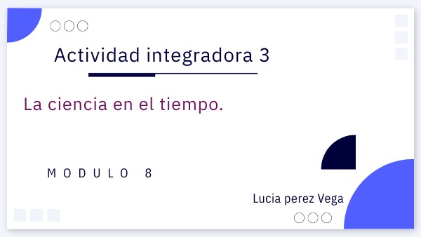 Actividad integradora 3 modulo 8 | Genially