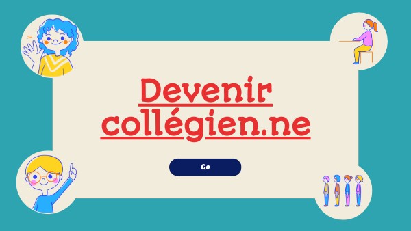 EMC - Devenir collégien | Genially