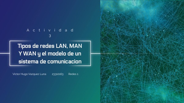 Tipos de redes LAN, MAN y WAN y el modelo de un sistema de comunicacio