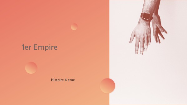 PRESENTATION 1 er Empire | Genially