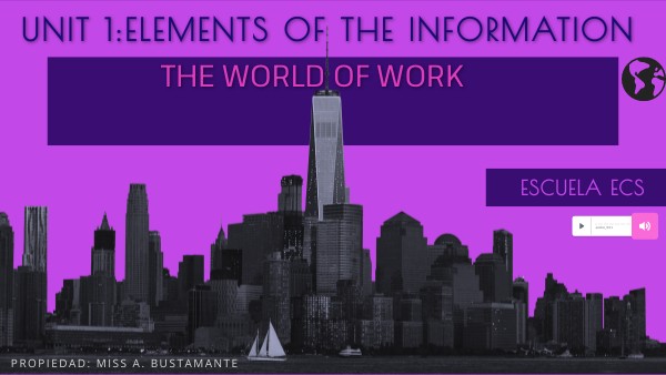 UNIT1: THE WORLD OF WORK