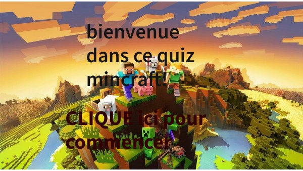 quiz minecraft | Genially