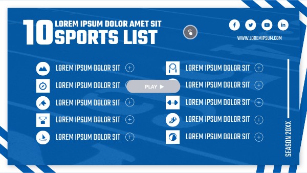 SPORT LIST | Genially