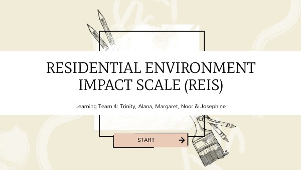 Residential Environment Impact Scale (REIS) | Genially