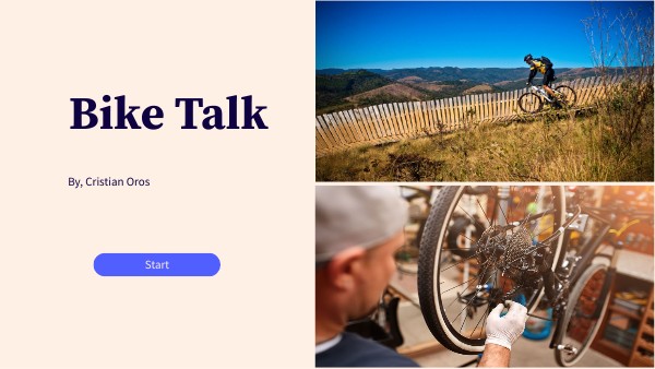 Bike Talk Presentation | Genially