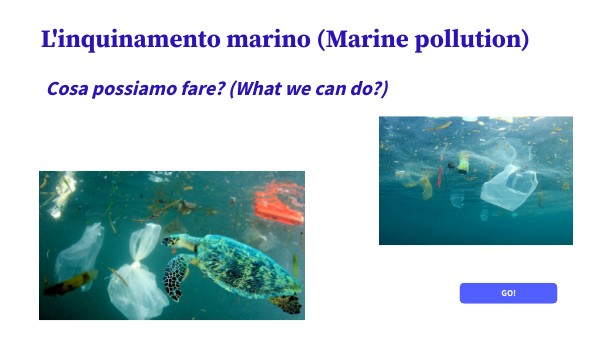 L'inquinamento marino/Marine pollution