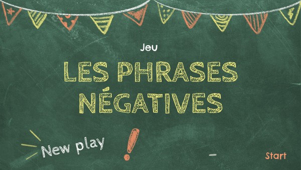 phrases négatives | Genially