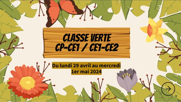 classe verte CP et CE | Genially