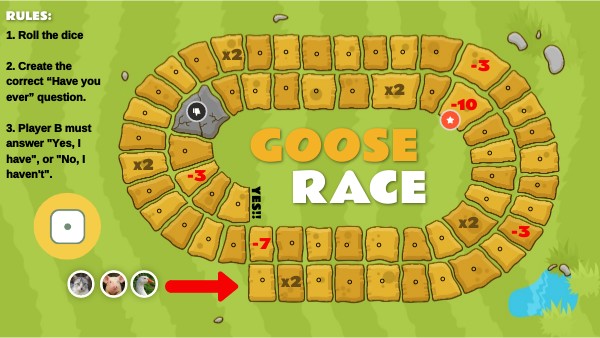 PRESENT PERFECT GOOSE GAME | Genially