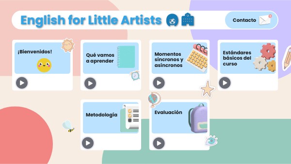Plataforma English for Little Artist | Genially