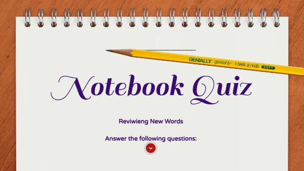 NOTEBOOK QUIZ | Genially