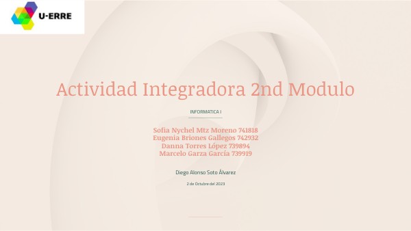 Actividad Integradora 2nd Modulo | Genially