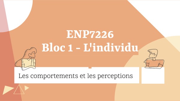 Comportements et perceptions | Genially
