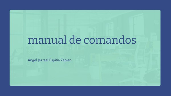 manual de comandos | Genially