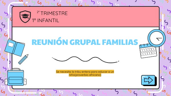 Reunión grupal 2º trimestre