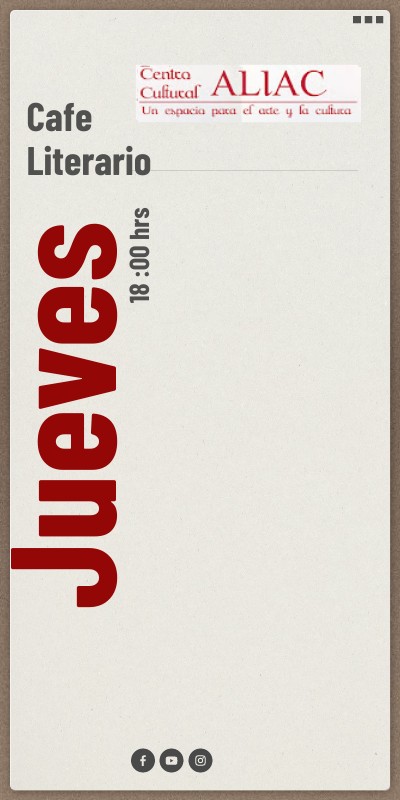 CARTEL CAFE LITERARIO